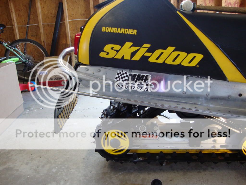 Installing solid rod in tunnel's curled edge... | Ski-Doo Snowmobiles Forum